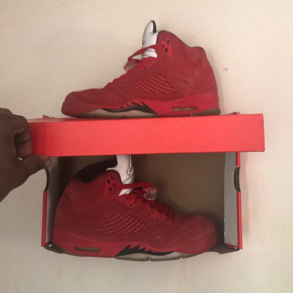 Jordan | Shoes | Jordan Retro Red Suede 5s | Poshmark